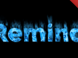 Remind Blue Fire Text Effect Generator
