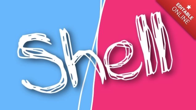 Shell Text Effect Generator - Classic High Resolution Light Backgrounds | Free Download