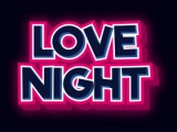 Led Pink Night Love 3d Text Effect Generator