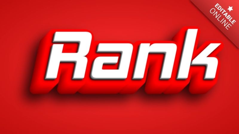 Rank Text Effect Generator - Download Incredible Geometric Pattern | Ultra HD