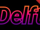 Delft Purple Orange Stroke Text Effect Generator