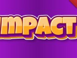 Impact Orange Purple 3d Text Effect Generator