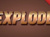 Explode Bronze Text Effect Generator