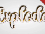 Explode Text Effect Generator
