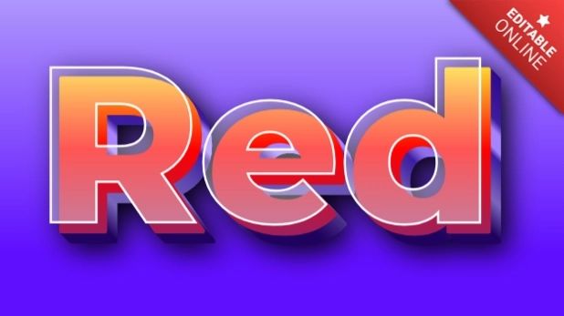 Red 3d Text Style Effect Font Generator - High Quality Mobile Nature Images | Free Download