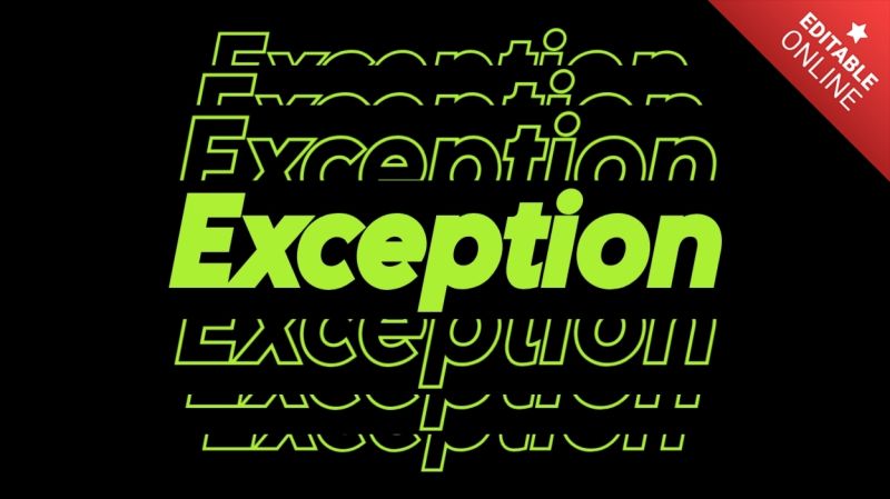 Exception Text Style Effects Generator - Ocean Designs - Gorgeous HD Collection