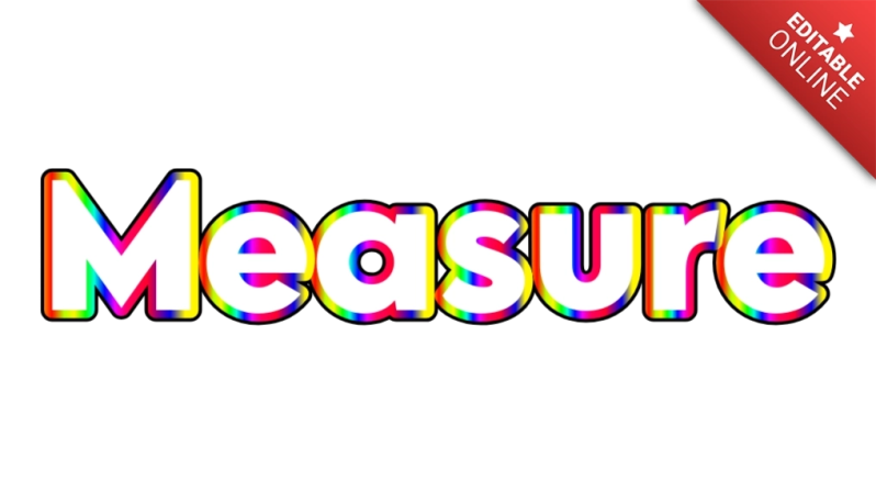 Measure Text Style Effects Generator - Artistic Minimal Texture - Mobile