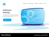 Software Development Programming Coding Testing Vector Image