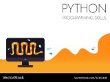 Python Code Language Sign Programming Coding Vector Image