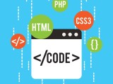 Web Development Code Html Css Php Royalty Free Vector Image