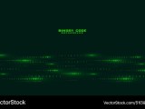 Matrix Style Binary Code Programming Tech Vector Image