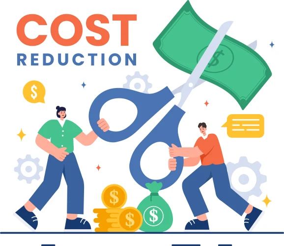 Cost Reduction Depicting Decrease Price Royalty Free Vector - Download Incredible Landscape Background | Full HD