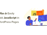 How To Easily Add Javascript In Wordpress Pages Or Posts