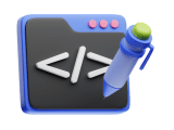 Code Editor Coding Programming Html Script Development 3d