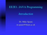 Ppt Ee2e1 Java Programming Introduction Powerpoint Presentation