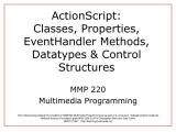 Ppt Actionscript Classes Properties Eventhandler Methods