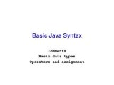 Ppt Basic Java Syntax Powerpoint Presentation Free Download Id 529720