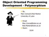 Ppt Polymorphism In Object Oriented Programming Powerpoint