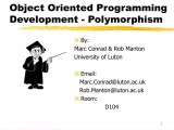 Ppt Polymorphism In Object Oriented Programming Powerpoint