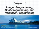 Ppt Integer Programming Goal Programming And Nonlinear Programming