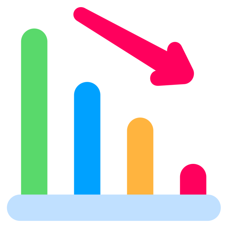 Decrease Decreasing Graph Bars Stats Icon Download On Iconfinder - Ultra HD Vintage Pattern - 4K