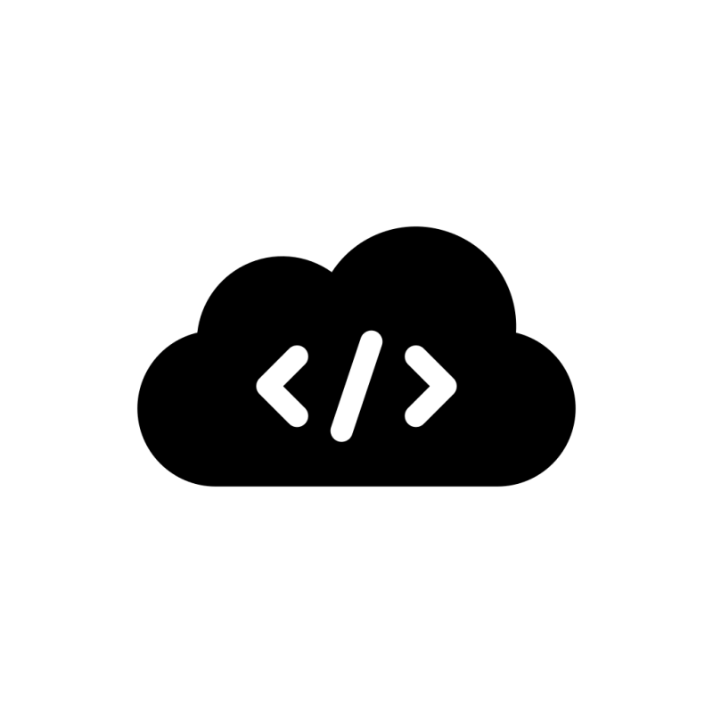 Web Programming Cloud Computing Coding Data Network Icon - High Resolution Gradient Images for Desktop