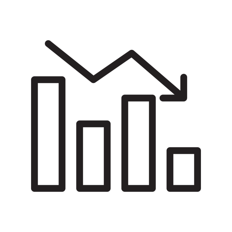 Decrease Graph Icon Download On Iconfinder On Iconfinder - Desktop Minimal Images for Desktop