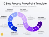 10 Step Process Powerpoint Template 4 Slides Free Download Just