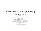 Ppt Introduction To Programming Using Java Powerpoint Presentation