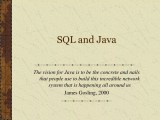 Ppt Sql And Java Powerpoint Presentation Free Download Id 1633866