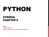 Ppt Python Strings Chapter 8 Powerpoint Presentation Free Download