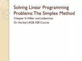 Ppt Solving Linear Programming Problems The Simplex Method