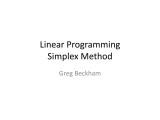 Ppt Linear Programming Simplex Method Powerpoint Presentation Free