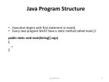 Ppt Java Program Structure Powerpoint Presentation Free Download
