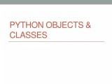 Ppt Python Objects Classes Powerpoint Presentation Free Download