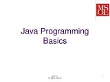 Ppt Java Programming Basics Powerpoint Presentation Free Download