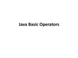 Ppt Java Basic Operators Powerpoint Presentation Free Download Id