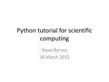 Ppt Python Tutorial For Scientific Computing Powerpoint Presentation