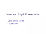 Ppt Java And Implicit Invocation Powerpoint Presentation Free