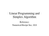 Ppt Linear Programming And Simplex Algorithm Powerpoint Presentation