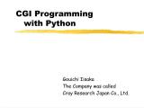 Ppt Cgi Programming With Python Powerpoint Presentation Free