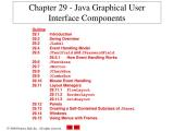 Ppt Chapter 29 Java Graphical User Interface Components Powerpoint