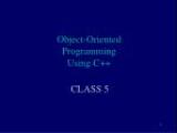 Ppt Object Oriented Programming With C Powerpoint Presentation