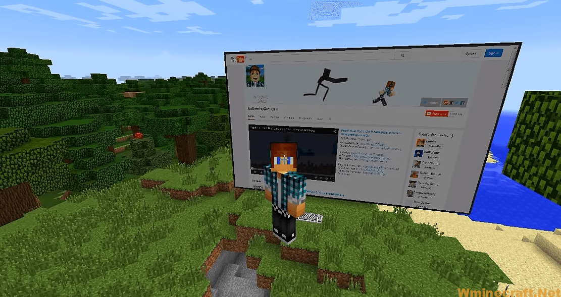 Web Displays Mod 1 12 2 And 1 10 2 Watch Internet On Minecraft