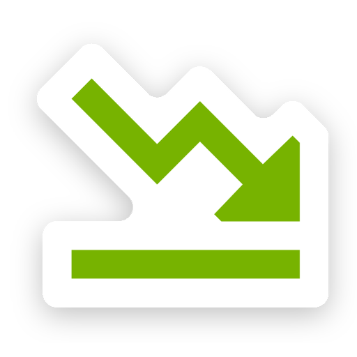 Chart Decrease Loss Market Statistics Stock Icon Download On - Download Professional Space Pattern | 4K