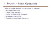 Ppt Operators In Python Powerpoint Presentation Free Download Id