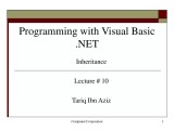 Ppt Programming With Visual Basic Net Powerpoint Presentation Free