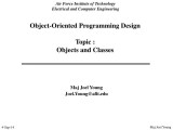 Ppt Object Oriented Programming Design Topic Objects And Classes