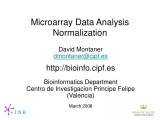Ppt Microarray Data Analysis Normalization Powerpoint Presentation