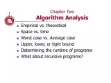 Ppt Chapter Two Algorithm Analysis Powerpoint Presentation Free